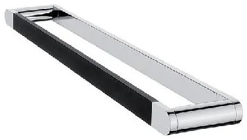 Nimco Nava - Držák ručníků, délka 58 cm, černý mat/ chrom NA 28061