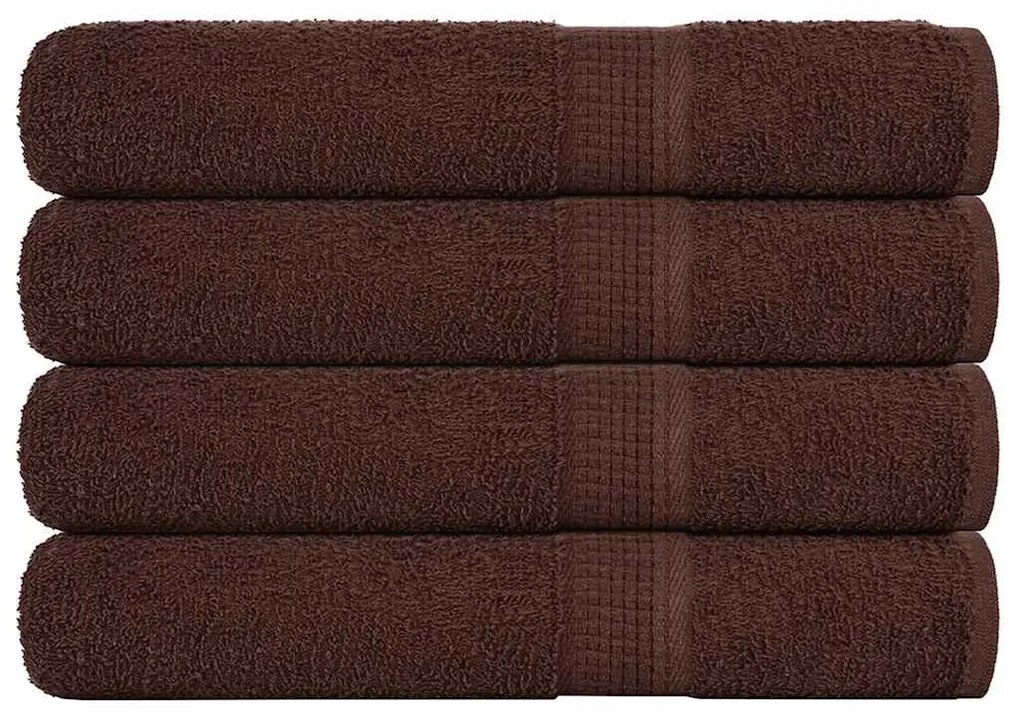 Saunové osušky FROGN 4 ks hnědé 80x200 cm 360 g/m² 136768