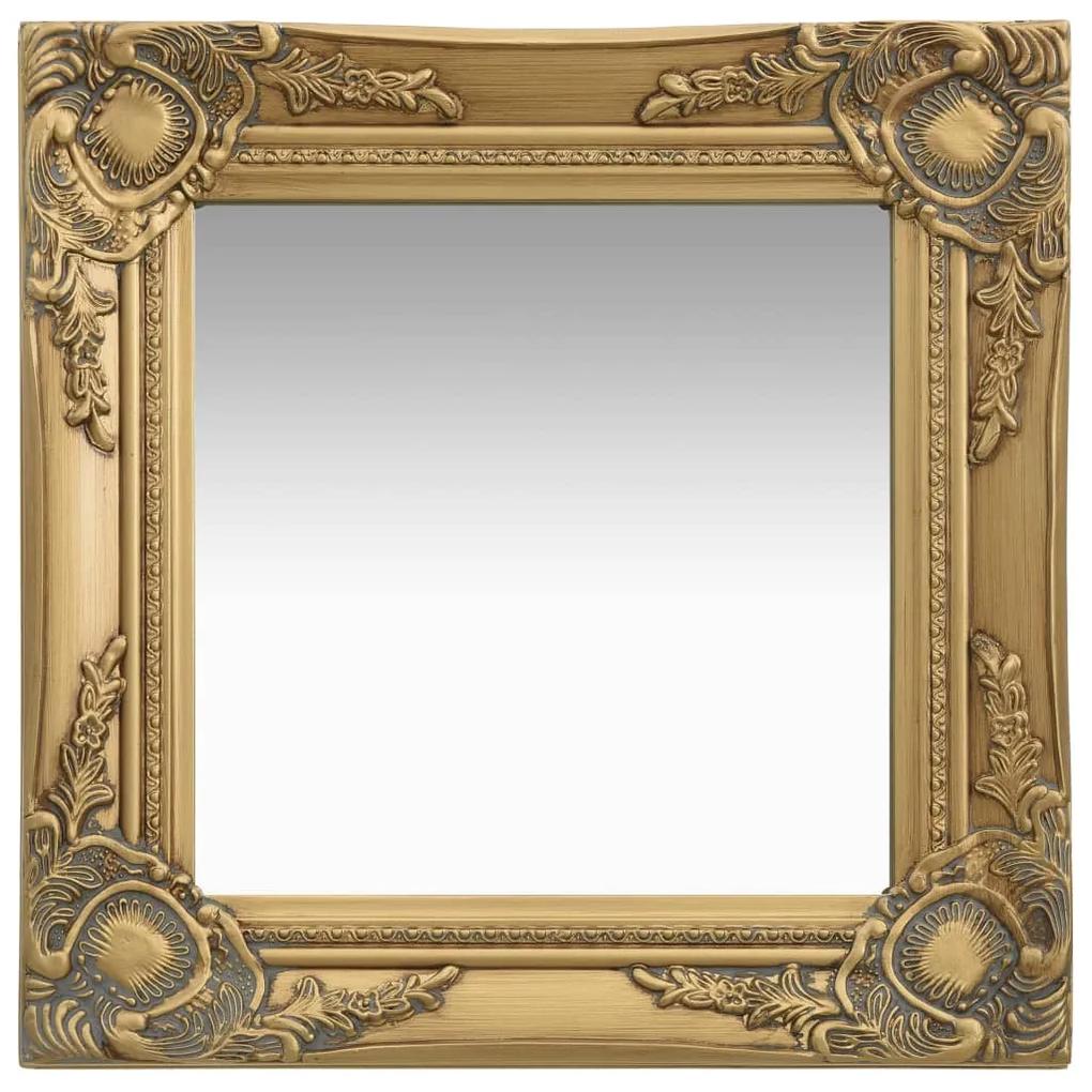 Nástěnné zrcadlo barokní styl 40 x 40 cm zlaté - Default Title