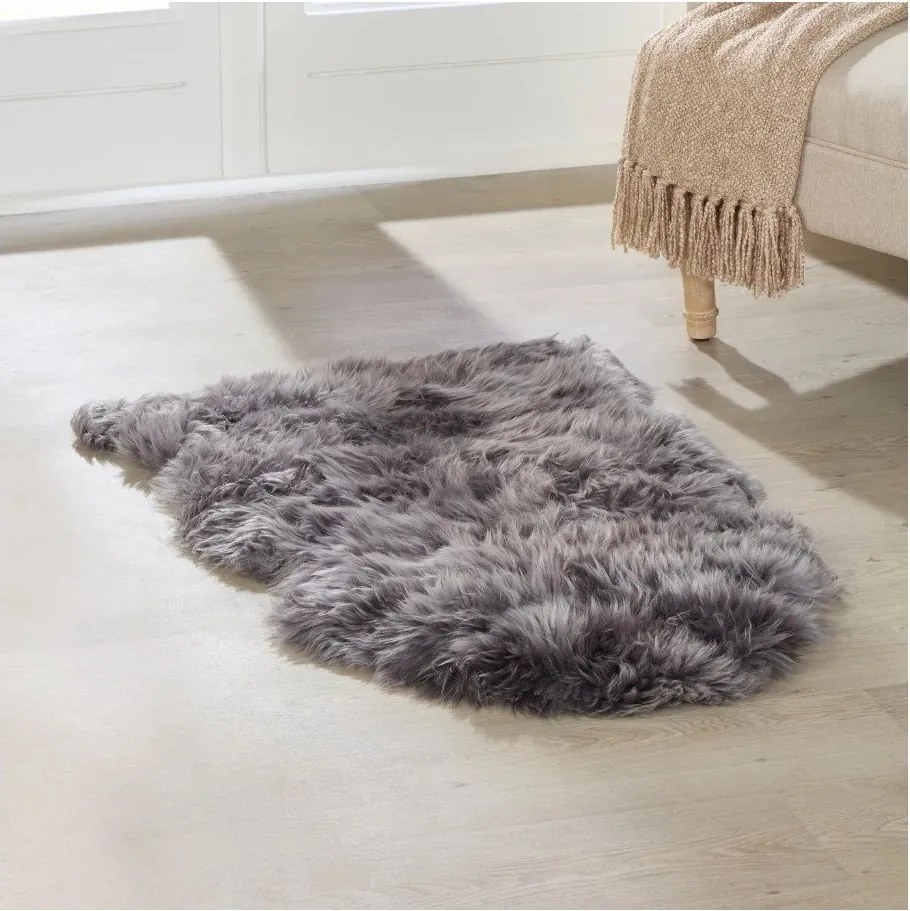 Šedá ovčí kožešina Native Natural Sheep, 60 x 120 cm