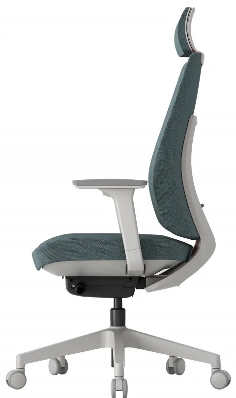 Office Pro Kancelářská ergonomická židle K50 — bílá Modrá