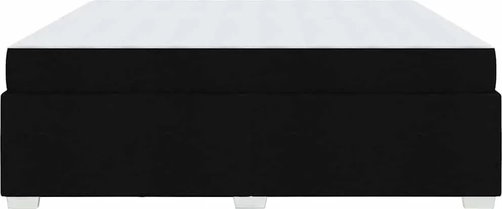 Rám postele s matrací Černá 200 x 200 cm textil 3399210