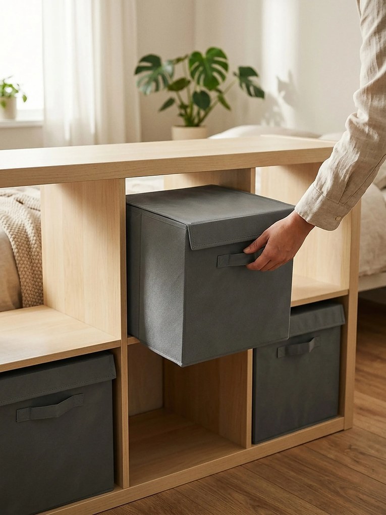 Sinsay - Úložný box s víkem - šedá