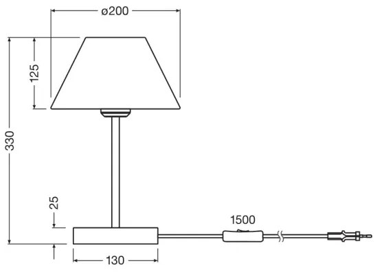 Ledvance - Stolní lampa DECOR RAFFIA 1xE27/15W/230V rafie
