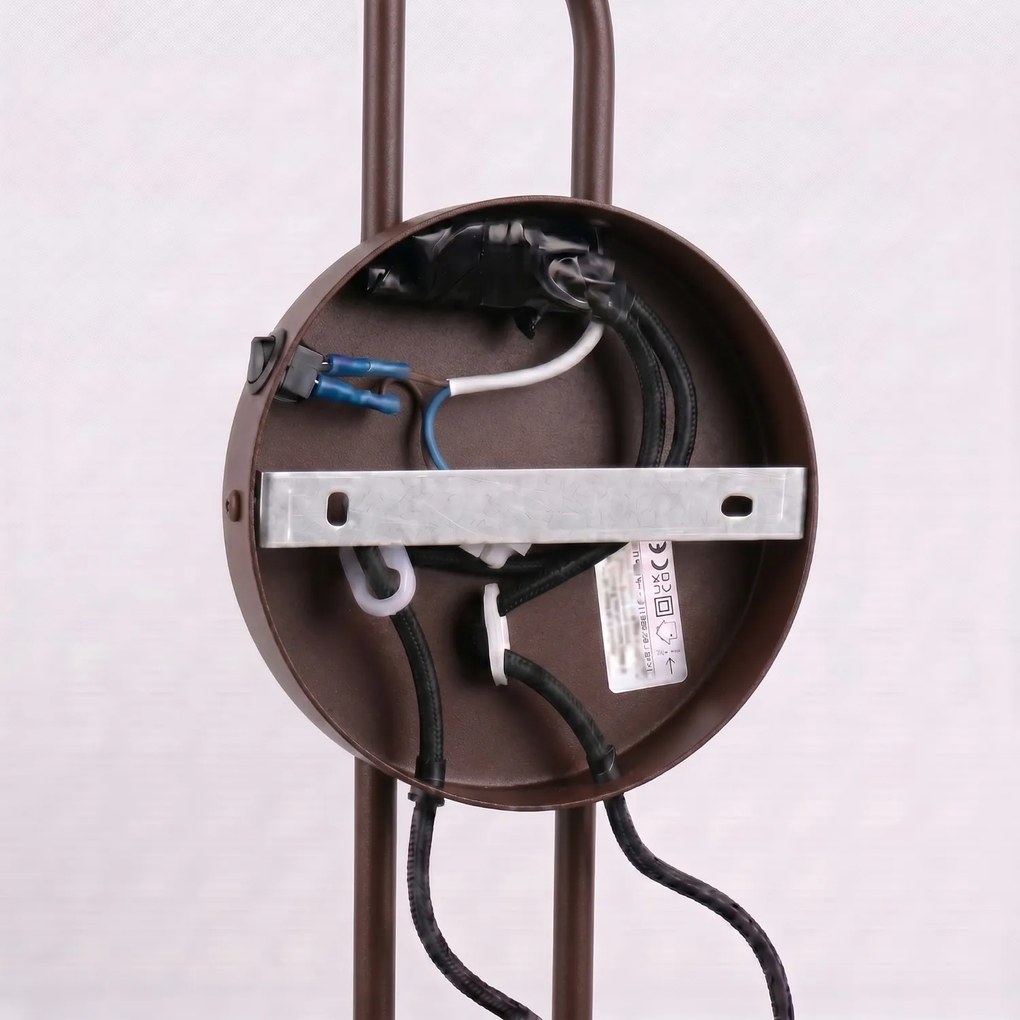 Sollux Lighting Nástěnné svítidlo NOX 2 hnědé s vypínačem