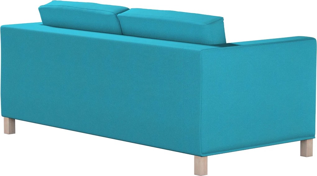 Potah na pohovku IKEA Karlanda rozkládací, krátký barva modrá látka pletený vzor