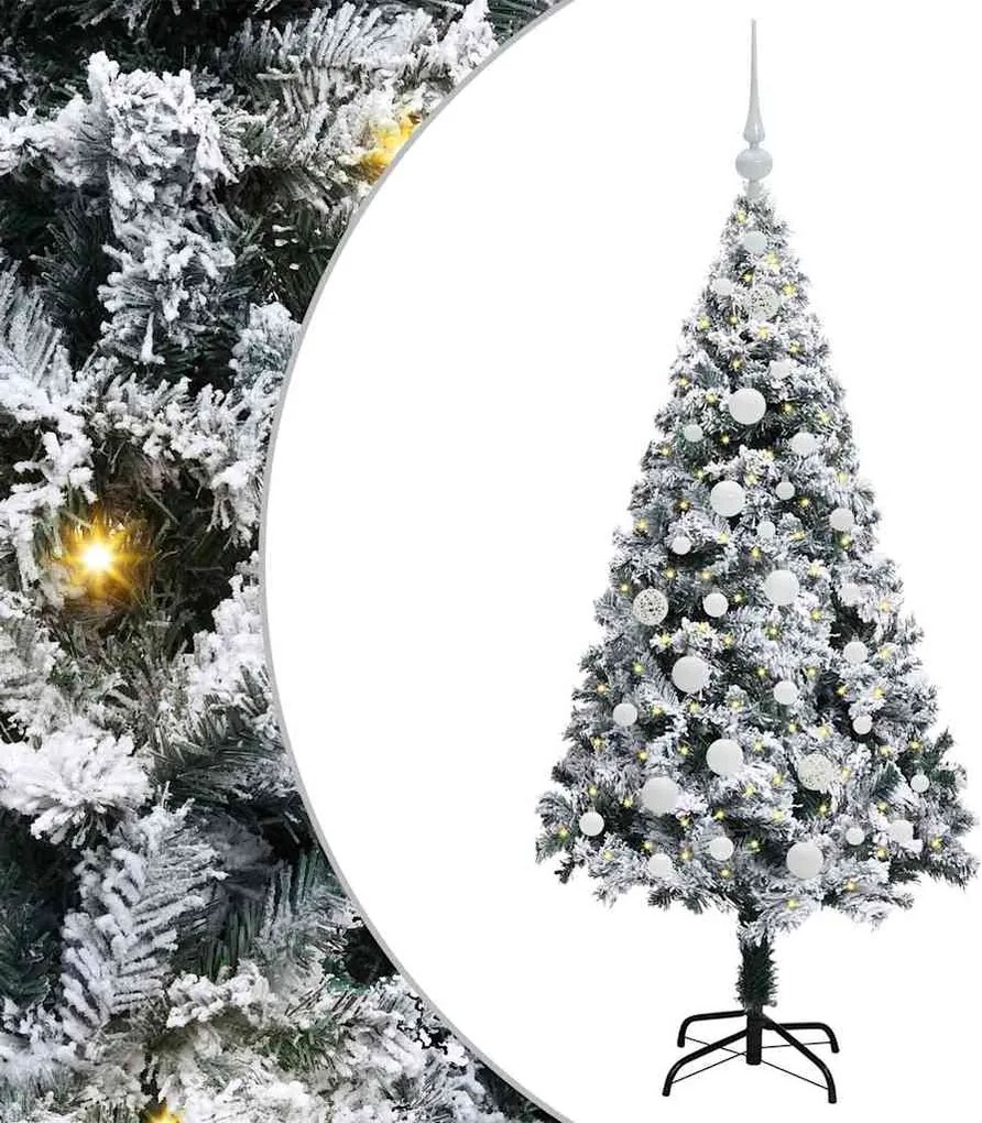 Umělý vánoční stromeček Bílá 150 cm PVC, ocel a plast 3396952