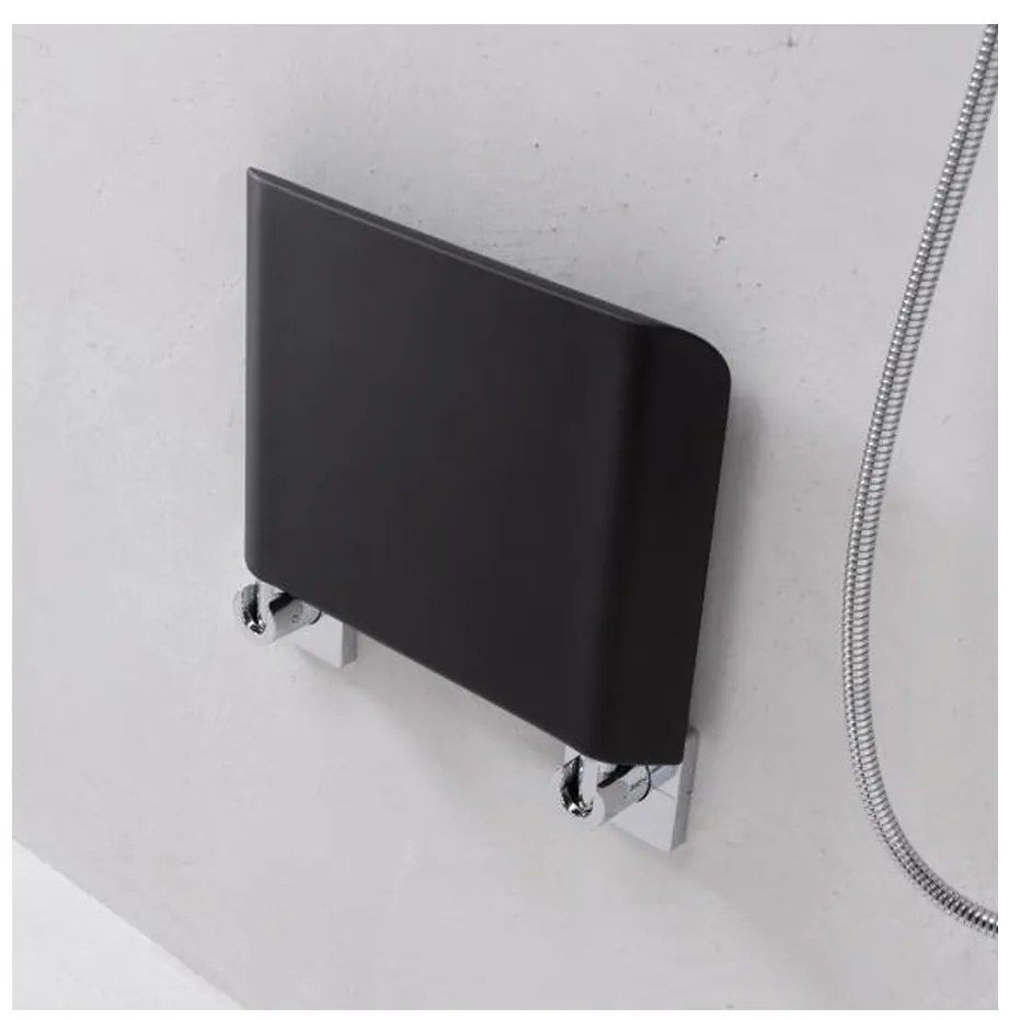 Emco System 2 - Sklopné sedadlo do koupelny, černá 355121202