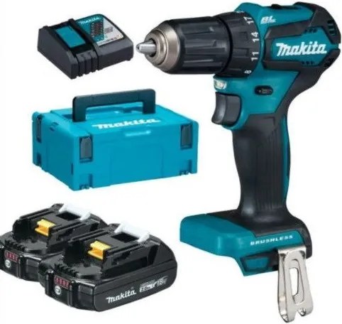 Makita Aku bezuhlíkový šroubovák DDF485RAJ Li-ion LXT 18V/2,0 Ah,Makpac