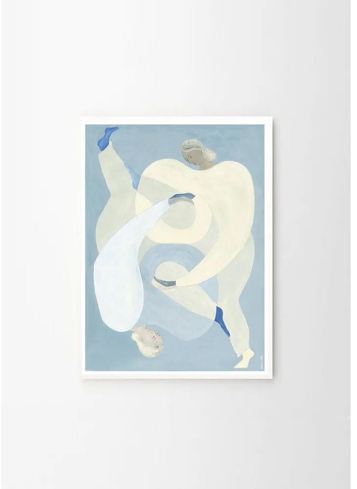 Plakát 70x100 cm Hold You - Blue – Sofia Lind – The Poster Club