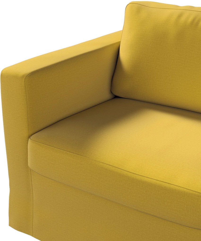 Potah na pohovku IKEA Karlstad 2-místná , nerozkládací, dlouhý barva žlutá látka sametová