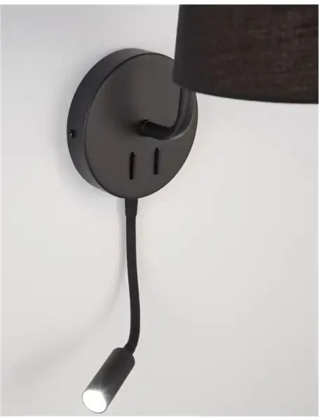 Designové nástěnné svítidlo Sage 20 černé