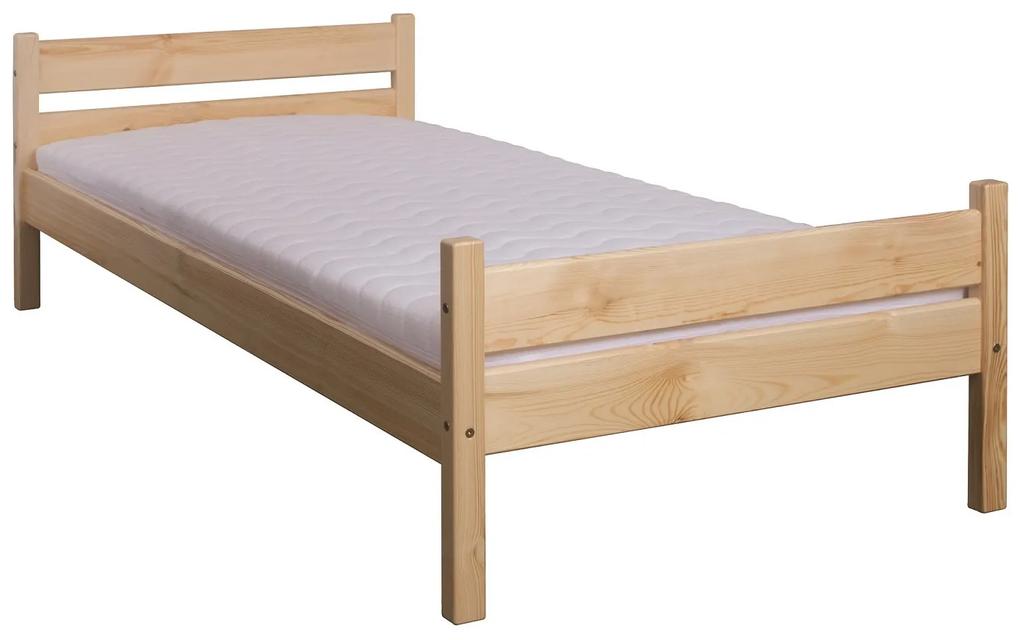 Drewmax LK157 100x200 cm - Dřevěná postel masiv jednolůžko