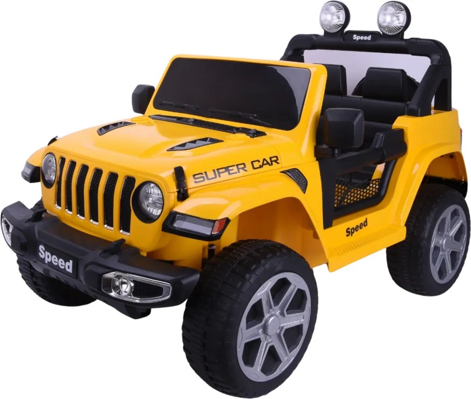 LEAN CARS Elektrické vozidlo na baterie FT-938 4x4 žluté lakované