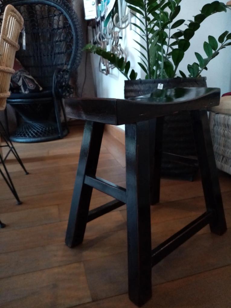 Hitra Dřevěná stolička/sedlo černá (39062002)