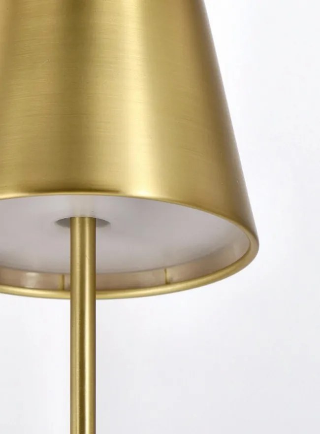 BIZZOTTO Zahradní stolní LED lampa ETNA 38 cm zlatá 0827767