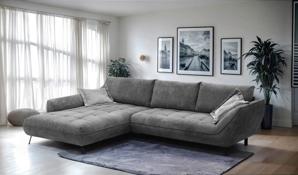 XXXLutz ROHOVÁ SEDAČKA, textil, antracitová MID.YOU - Sedací soupravy - 000694007807