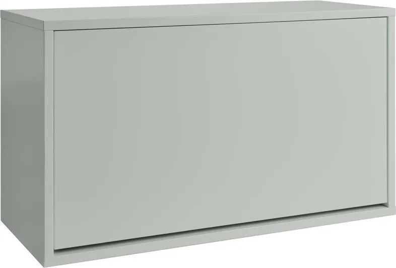 Šedomodrý výklopný/závěsný botník 70x30x40 cm – ReCollector