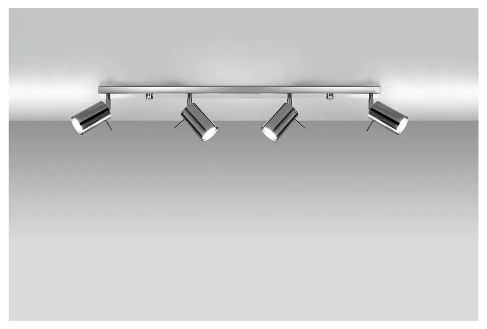Stropní svítidlo ve stříbrné barvě Sollux Etna 4L