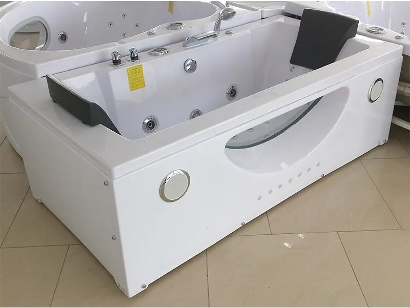 BPS-koupelny Hydromasážní vířivá vana Levante 659 180x90 s ohřevem vody