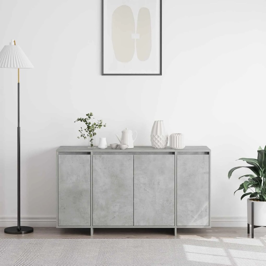 Servírovací skříň Betonově šedá 135 x 41 x 75 cm 3333889