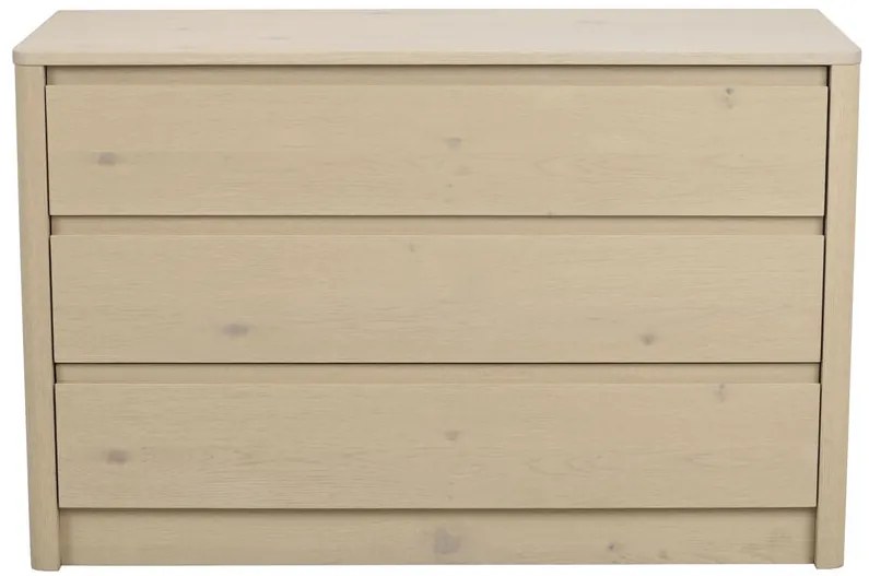 ROWICO Dřevěná komoda MELSTONE 110x45 cm světlá