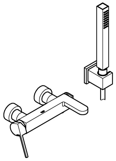 GROHE 33547003 - Vanová baterie PLUS lesklý chrom
