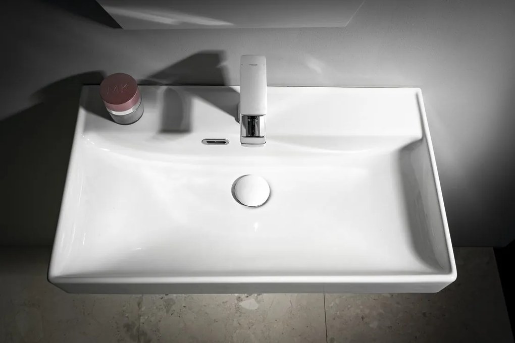 Aqualine Parla umyvadlo obdélníkové 65 x 38 cm s otvorem pro baterii s přepadem karamické bílá 9965