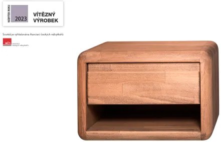 Postel Florencia, čelo oblé čalouněné 180 Domestav F123 Materiál: Buk cink, Barevne provedení: Barevné lakování, Specifikace: levá