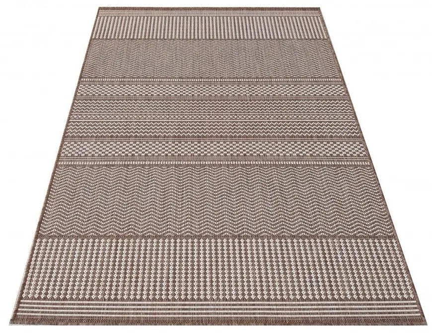 Skandinávský světle hnědý koberec s jemným vzorováním Šířka: 120 cm | Délka: 170 cm