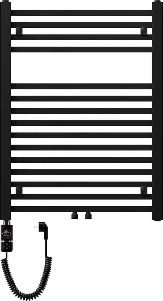 Mexen Pluton, elektrické topné těleso 800x600 mm + topná tyč 600 W, černá, W106-0800-600-2600-70
