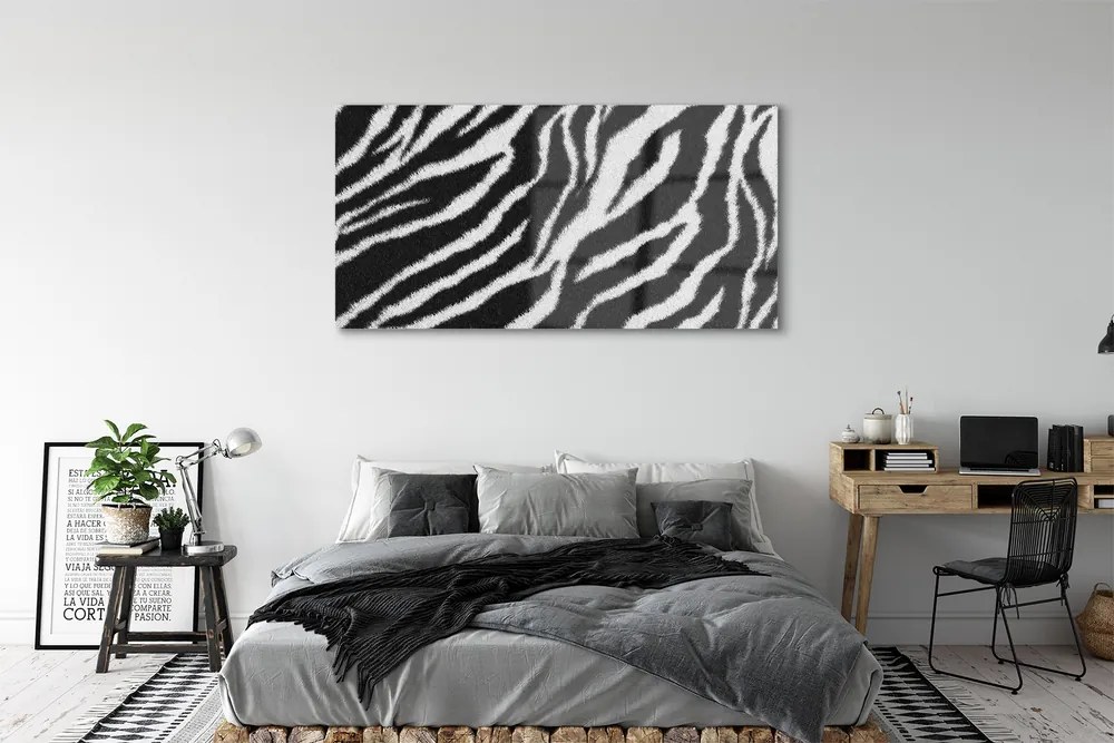 akrylový obraz zebra fur 140x70 cm