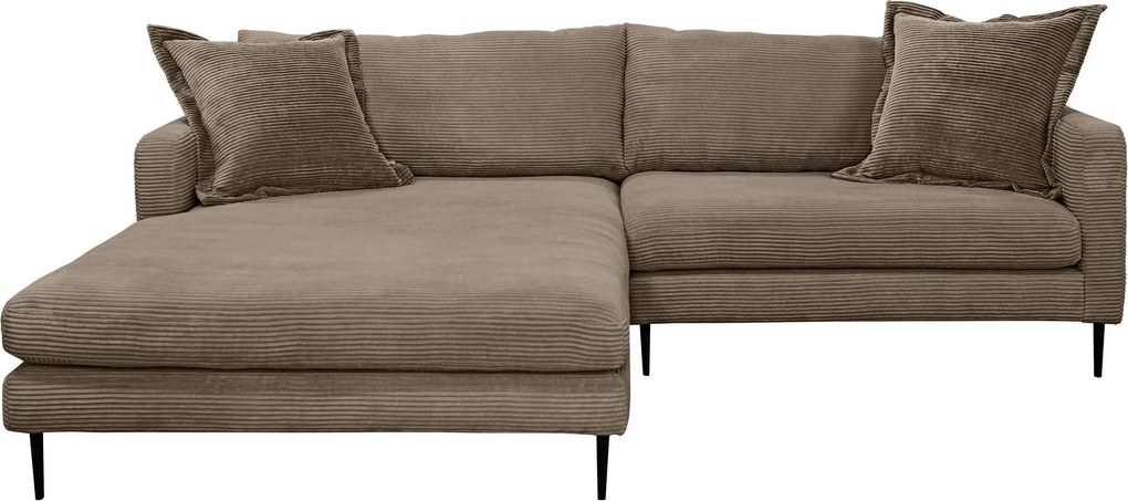 XXXLutz ROHOVÁ SEDAČKA, textil, hnědá P & B - Sedací soupravy - 002330003407