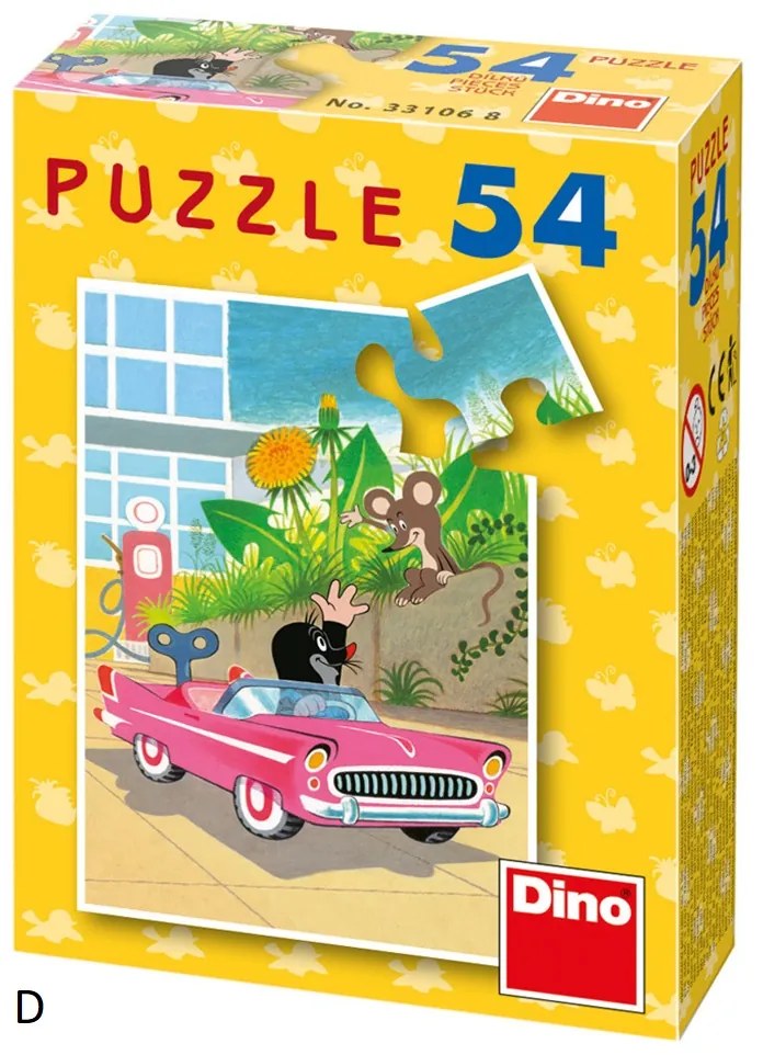Dino Papírové puzzle Krteček 54 dílků