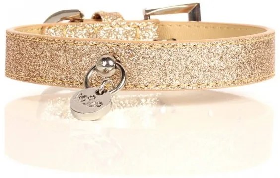 MILK&PEPPER Milkandpepper obojek pro psy Stardust Gold Velikost: 35x2 cm