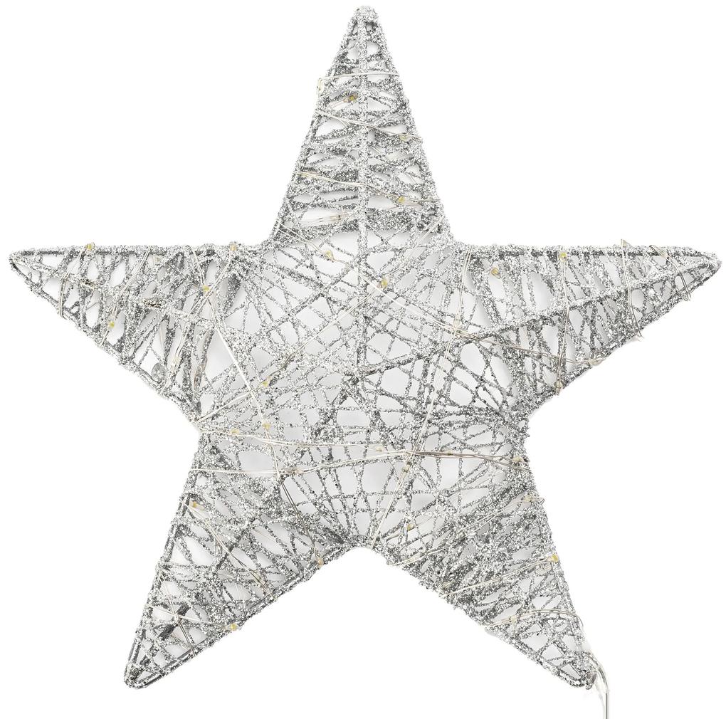 Tutumi, LED svítící hvězda 23cm KL-50, bílá, CHR-00601