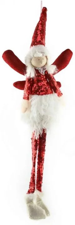 Flamenco Mystique Sedící Vánoční Anděl s Plyšem, 50 cm, Hmotnost 97 g