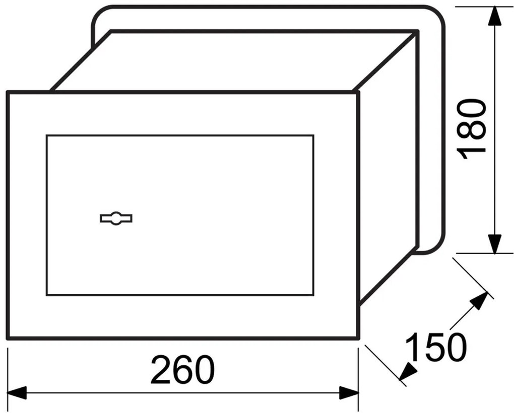 Richter Czech Ocelový sejf pro zazdění s mechanickým zámkem RS.18.SK