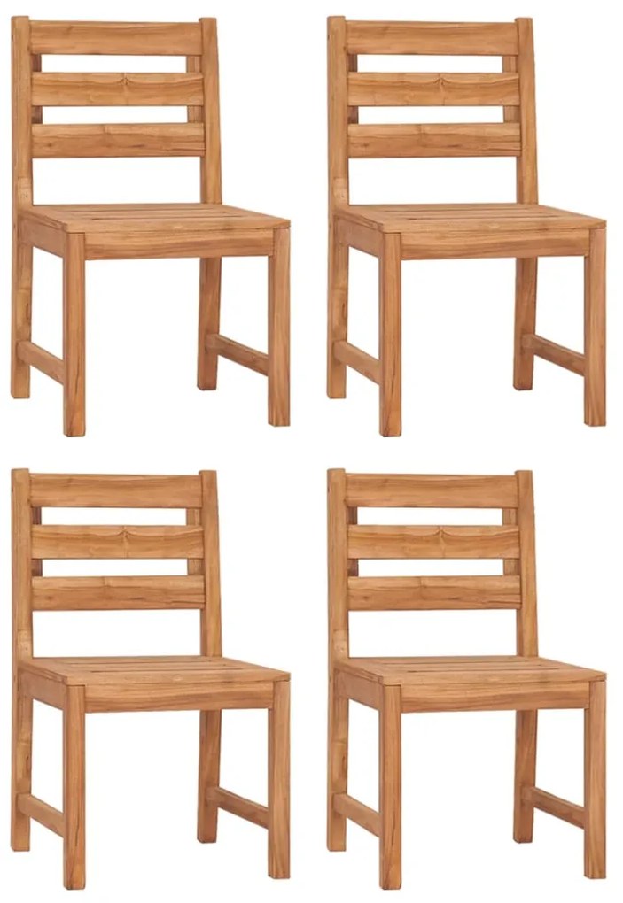 VidaXL Zahradní židle 4 ks masivní teakové dřevo,  3157174