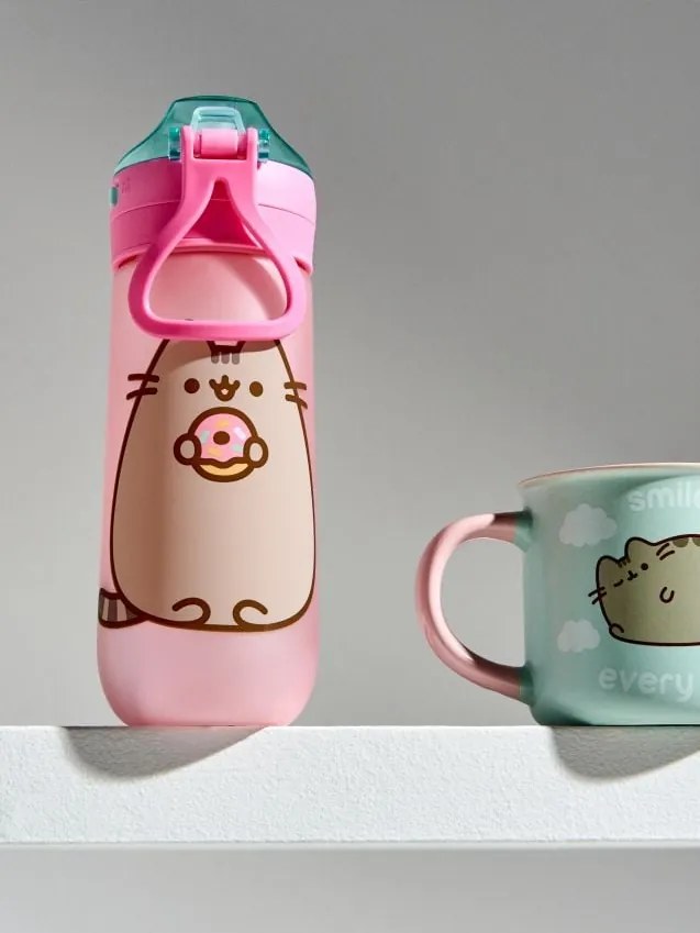 Sinsay - Láhev na pití s držadlem a brčkem Pusheen the Cat - vícebarevná