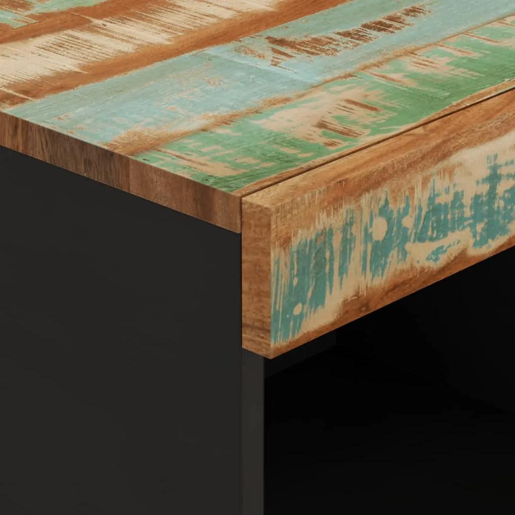 Odkládací skříňka 85 x 33 x 75 cm masivní recyklované dřevo - Default Title