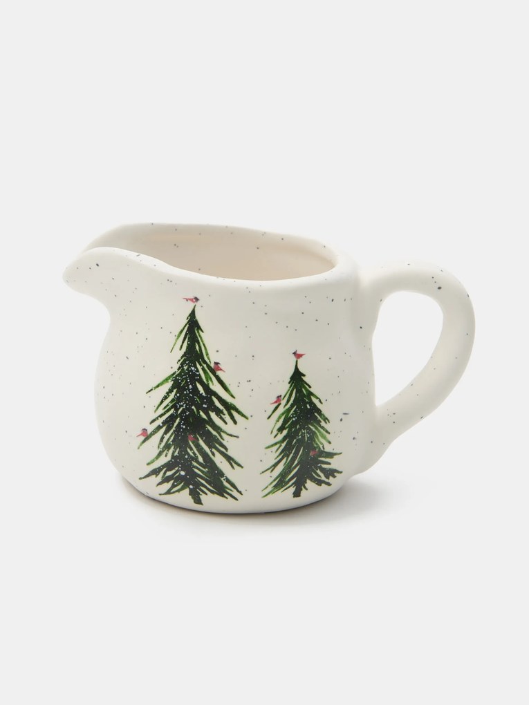 Sinsay - Džbánek na mléko s potiskem vánočních stromečků - vícebarevná