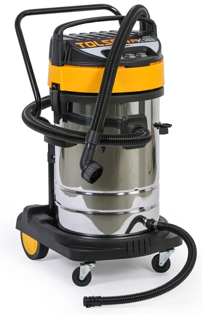 Průmyslový vysavač, suché/mokré sání, 3000 W, 80 l