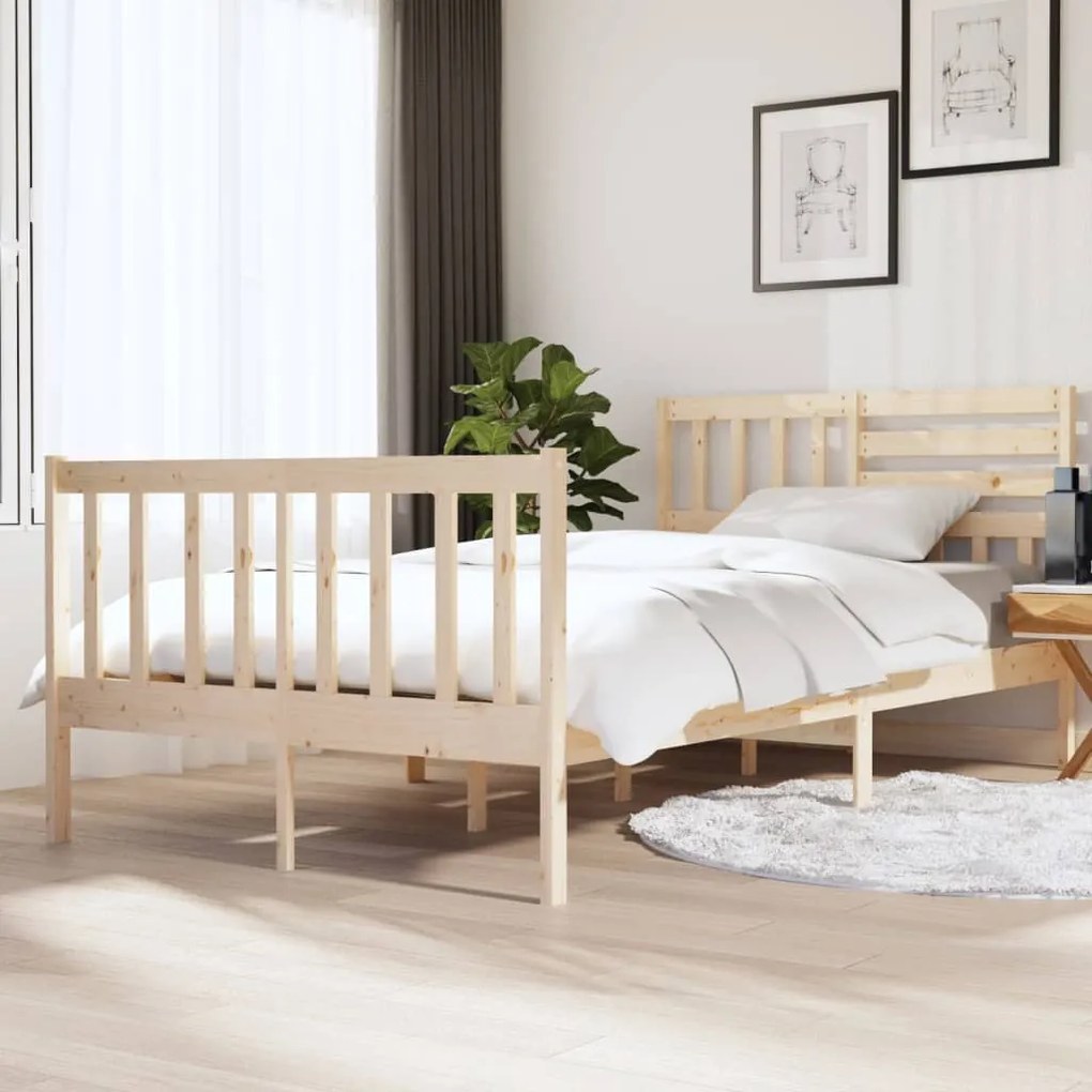 Rám postele 75 x 190 cm Small Single masivní dřevo