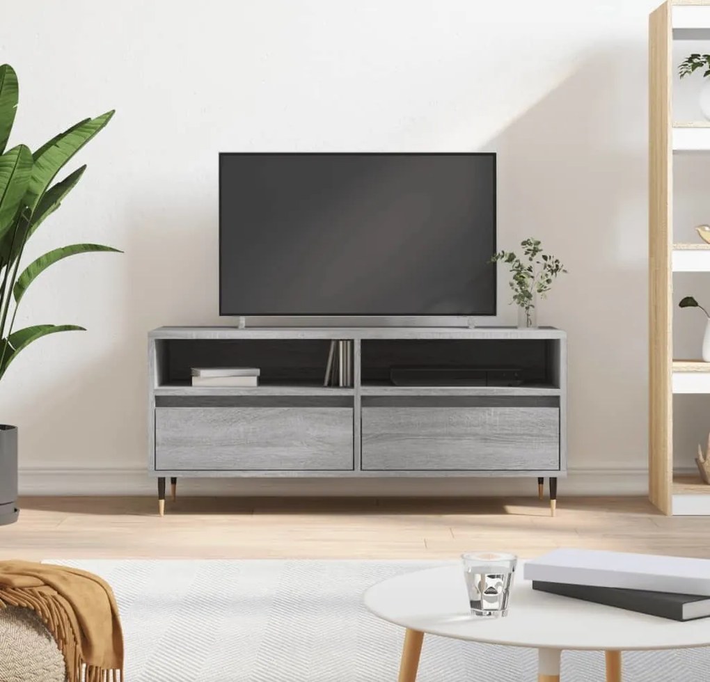 vidaXL TV skříňka 100 x 34,5 x 44,5 cm kompozitní dřevo [831230] Barva: Černá