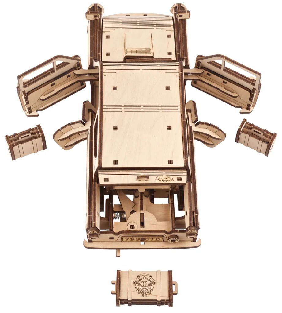 Ugears 3D dřevěné mechanické puzzle Harry Potter Létající Ford Anglia