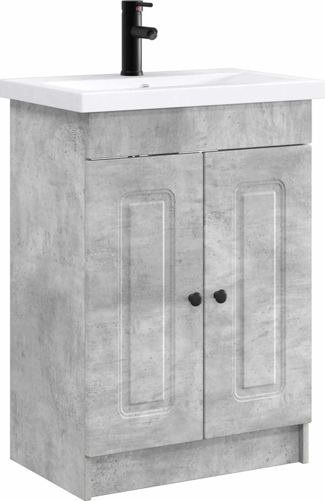 Sada koupelnového nábytku Betonově šedá 78,5 x 37,5 x 81 cm 3404177