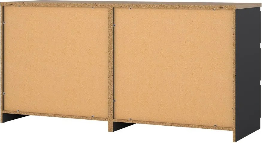 Tmavě šedá komoda 154x76x50 cm Naia – Tvilum