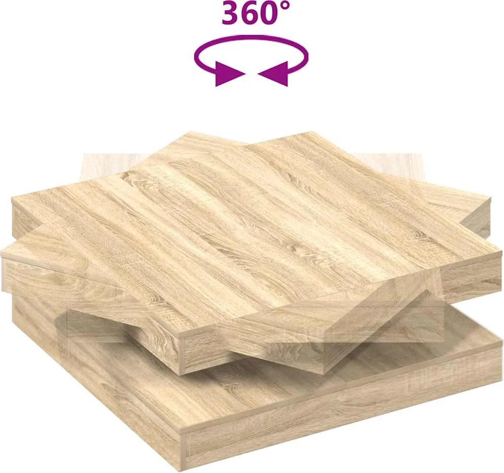 Konferenční stolek otočný o 360º dub sonoma 90x90x34,5 cm 3321353