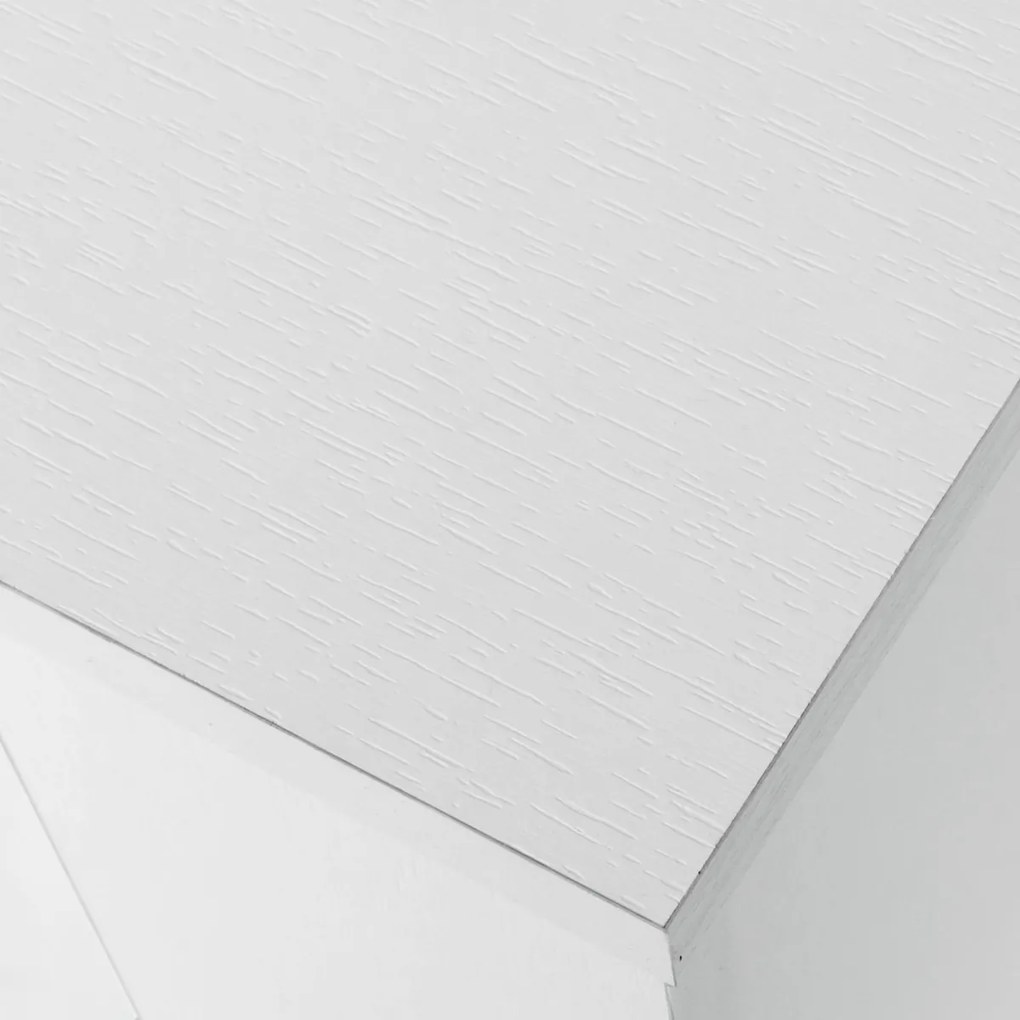 AUTRONIC Jídelní stůl 80x80x75 cm, MDF, hladké bílé matné lamino